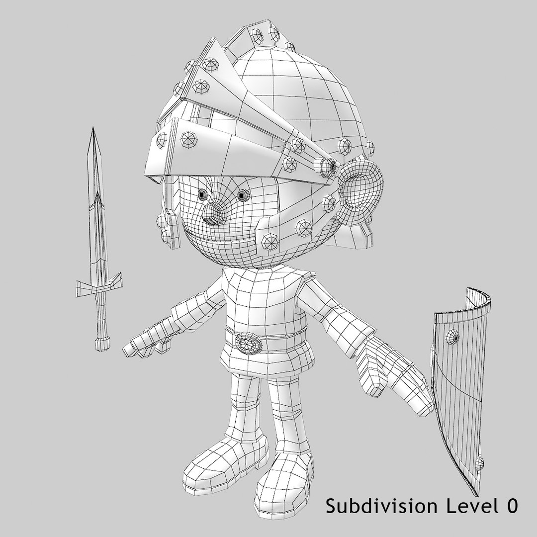 3ds Max Cartoon Knight