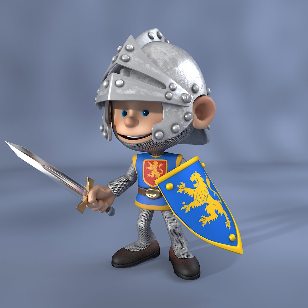 3ds Max Cartoon Knight