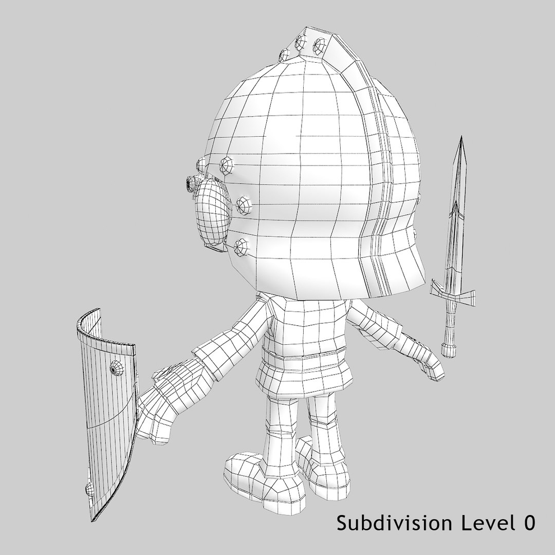 3ds Max Cartoon Knight