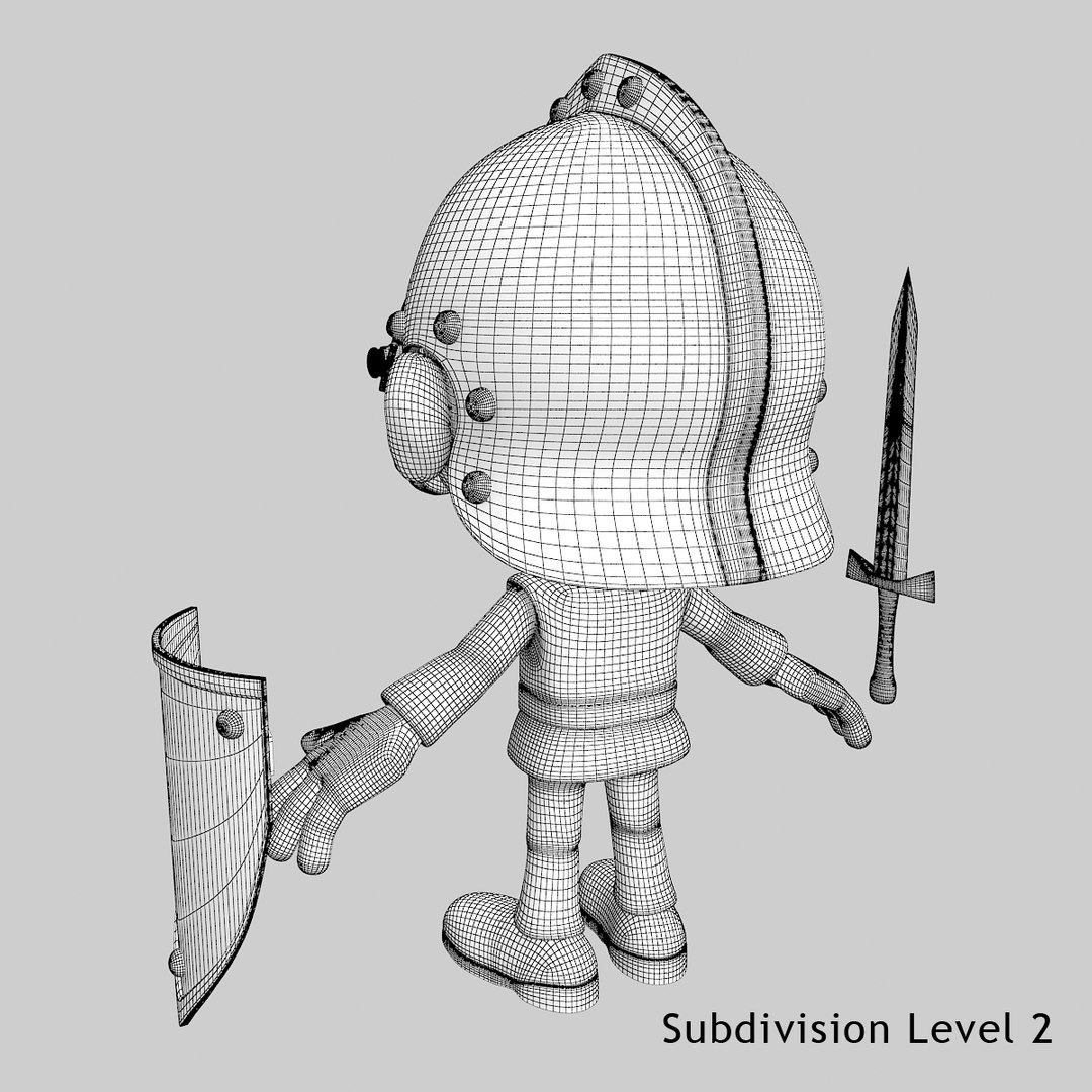 3ds Max Cartoon Knight