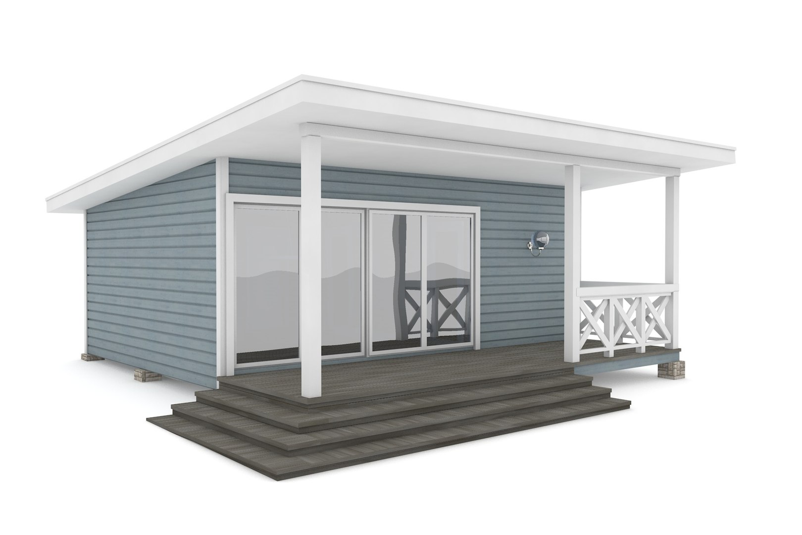 3D Rest House American - TurboSquid 1158197