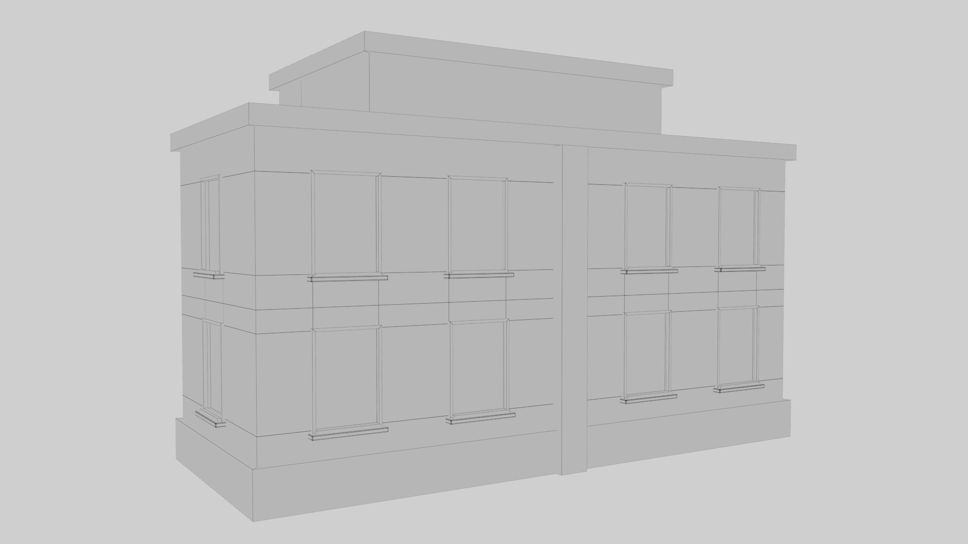 3D Cartoon Bank Building - Low Poly Model - TurboSquid 1854445