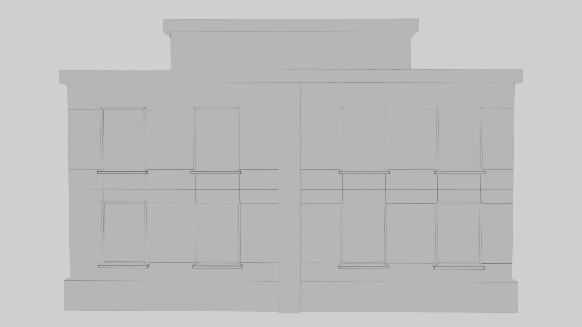 3D Cartoon Bank Building - Low Poly Model - TurboSquid 1854445