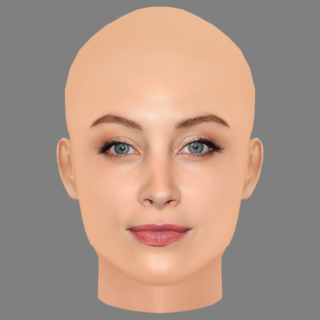 Sarah Gadon Head - No Hair - Low Poly Head For Game 3D - TurboSquid 2359261
