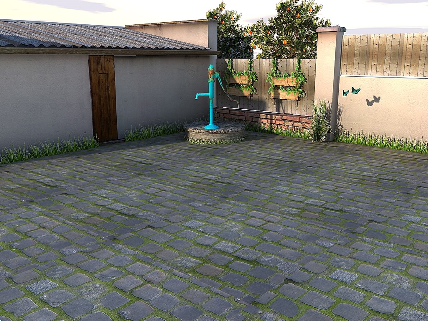 3d Water Pump Scene
