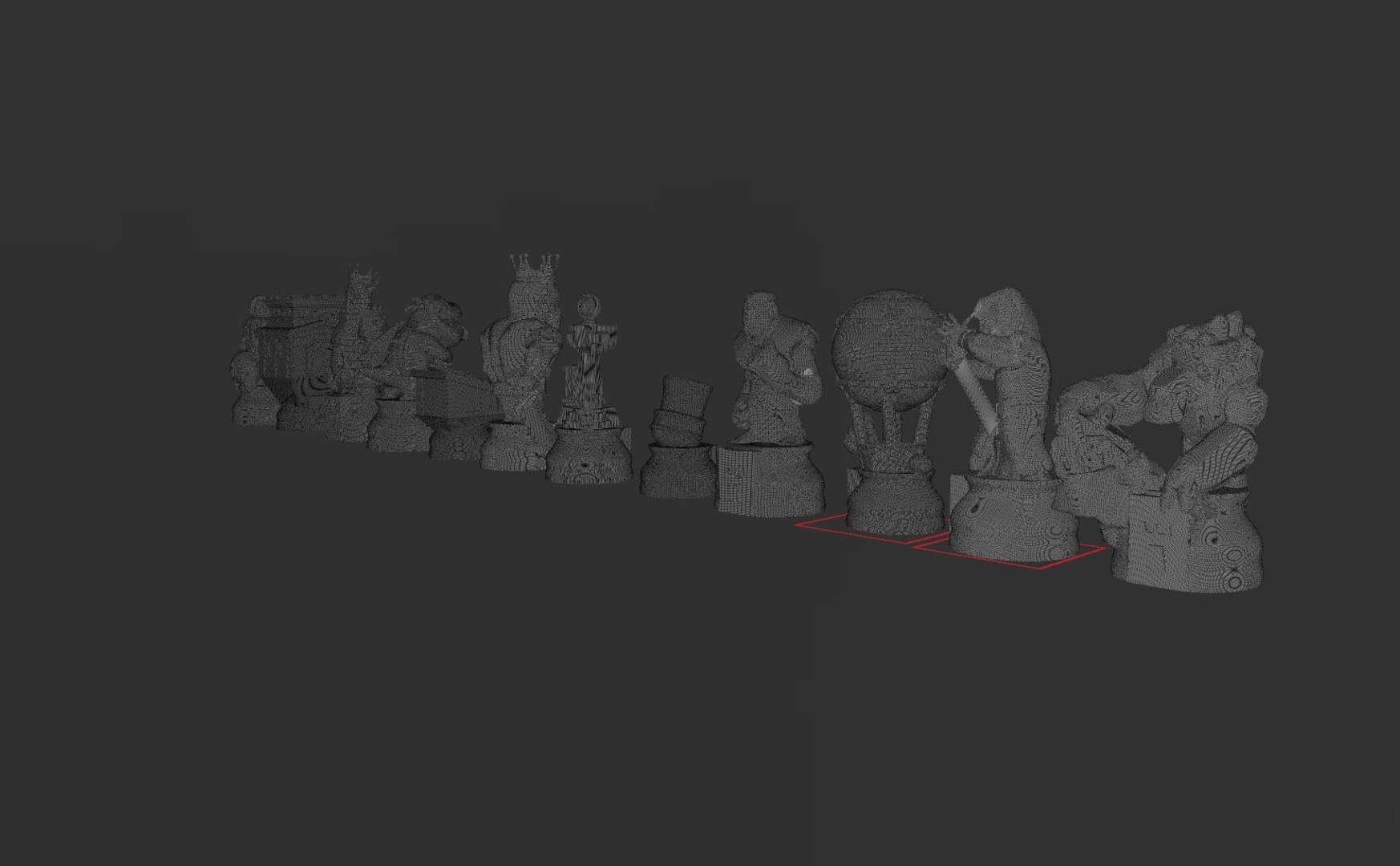 3D COC Character Chess With 12 Different Model 3D print model ...