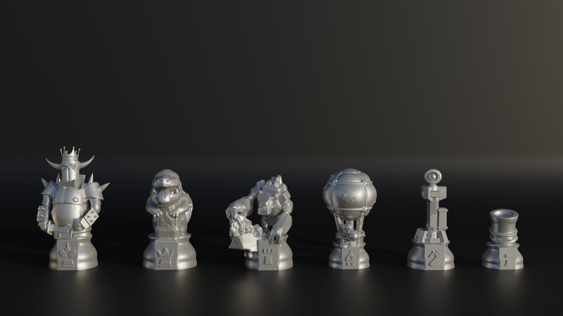 3D COC Character Chess With 12 Different Model 3D print model ...