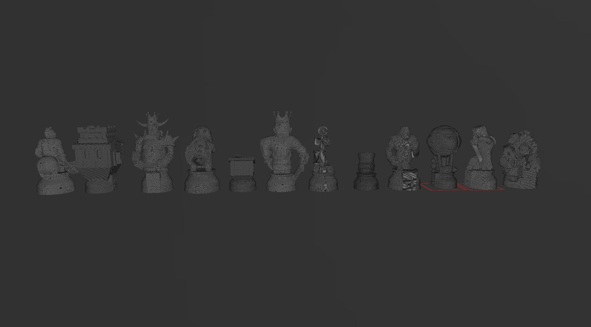 3D COC Character Chess With 12 Different Model 3D print model ...