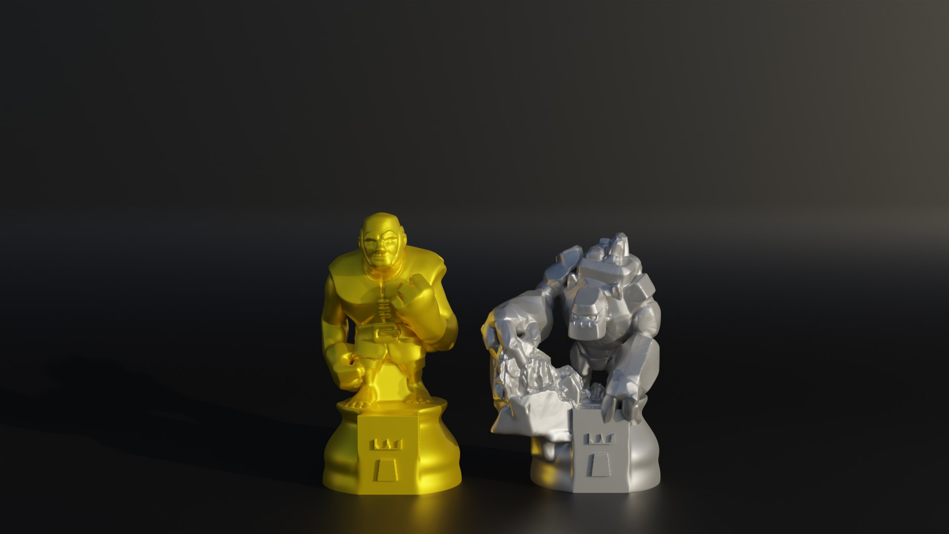 3D COC Character Chess With 12 Different Model 3D print model ...