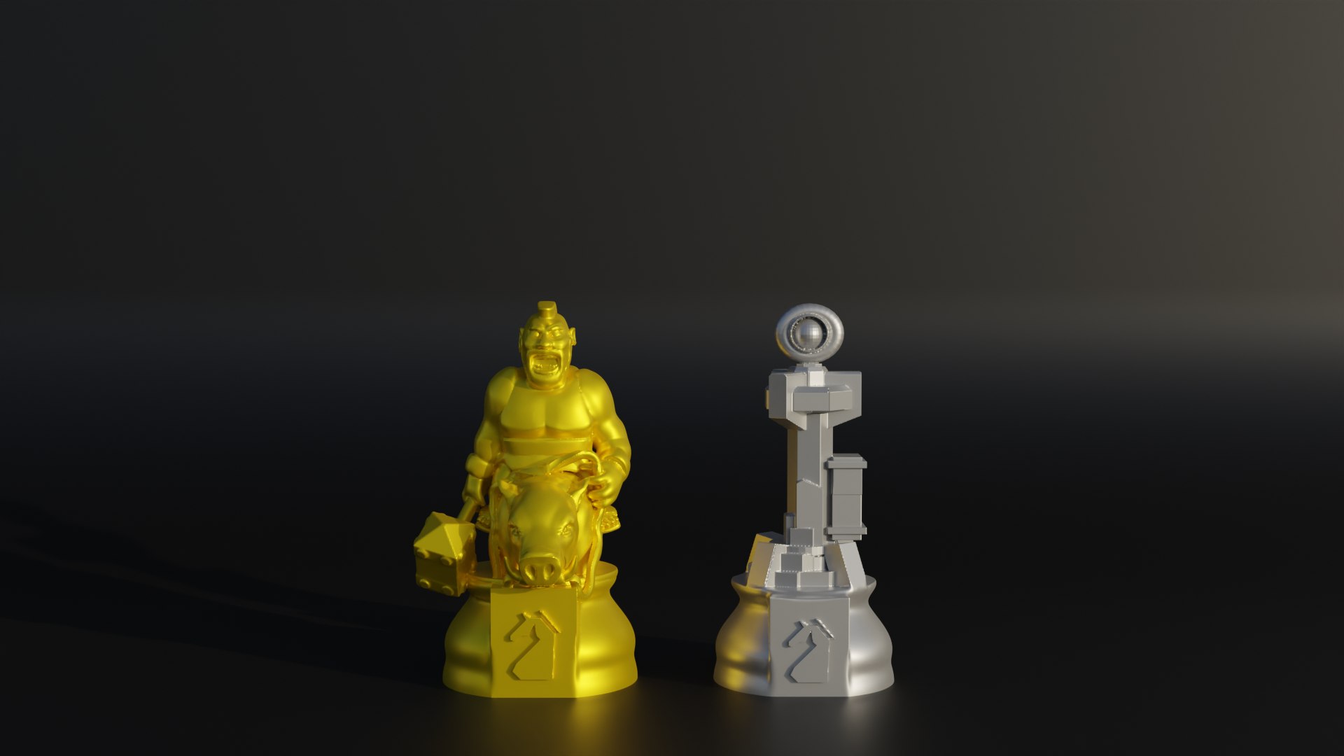 3D COC Character Chess With 12 Different Model 3D print model ...