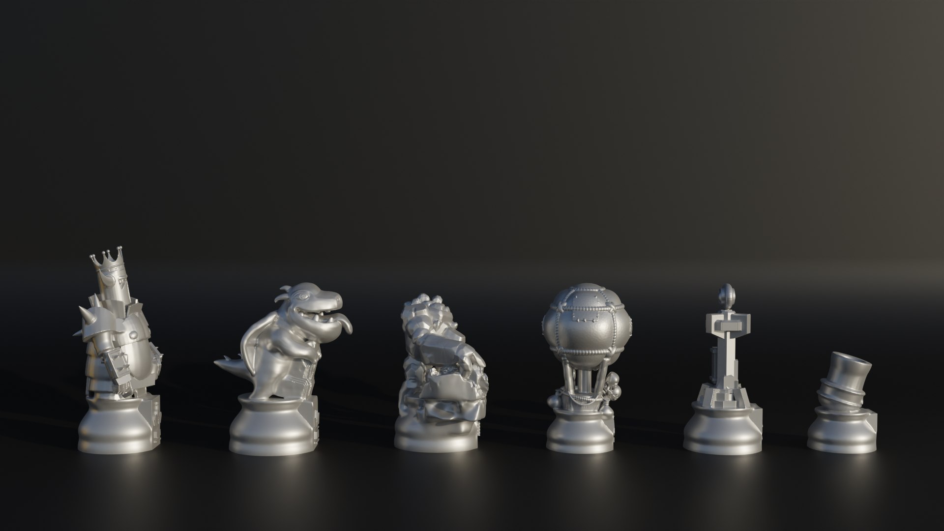 3D COC Character Chess With 12 Different Model 3D print model ...