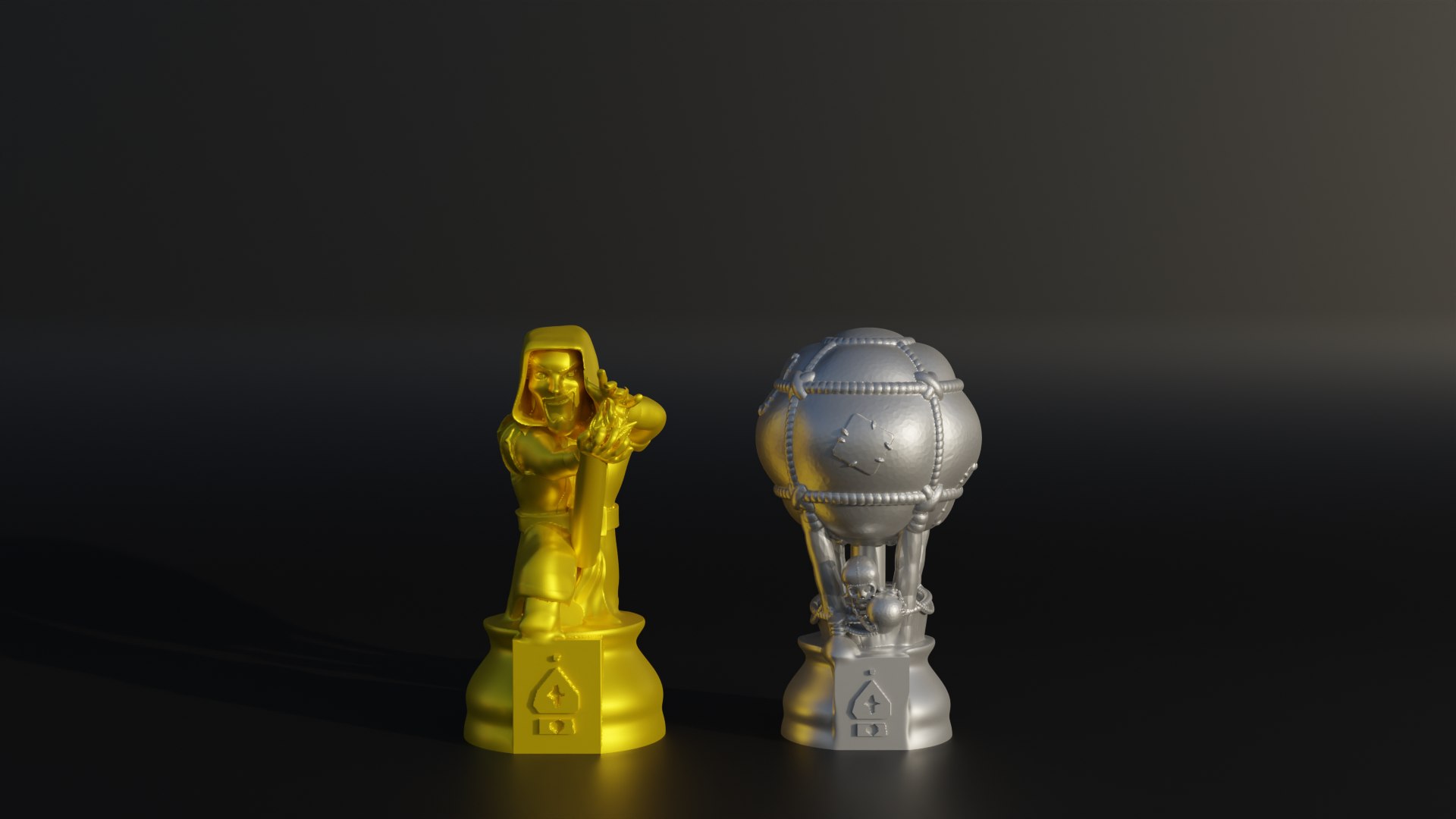 3D COC Character Chess With 12 Different Model 3D print model ...