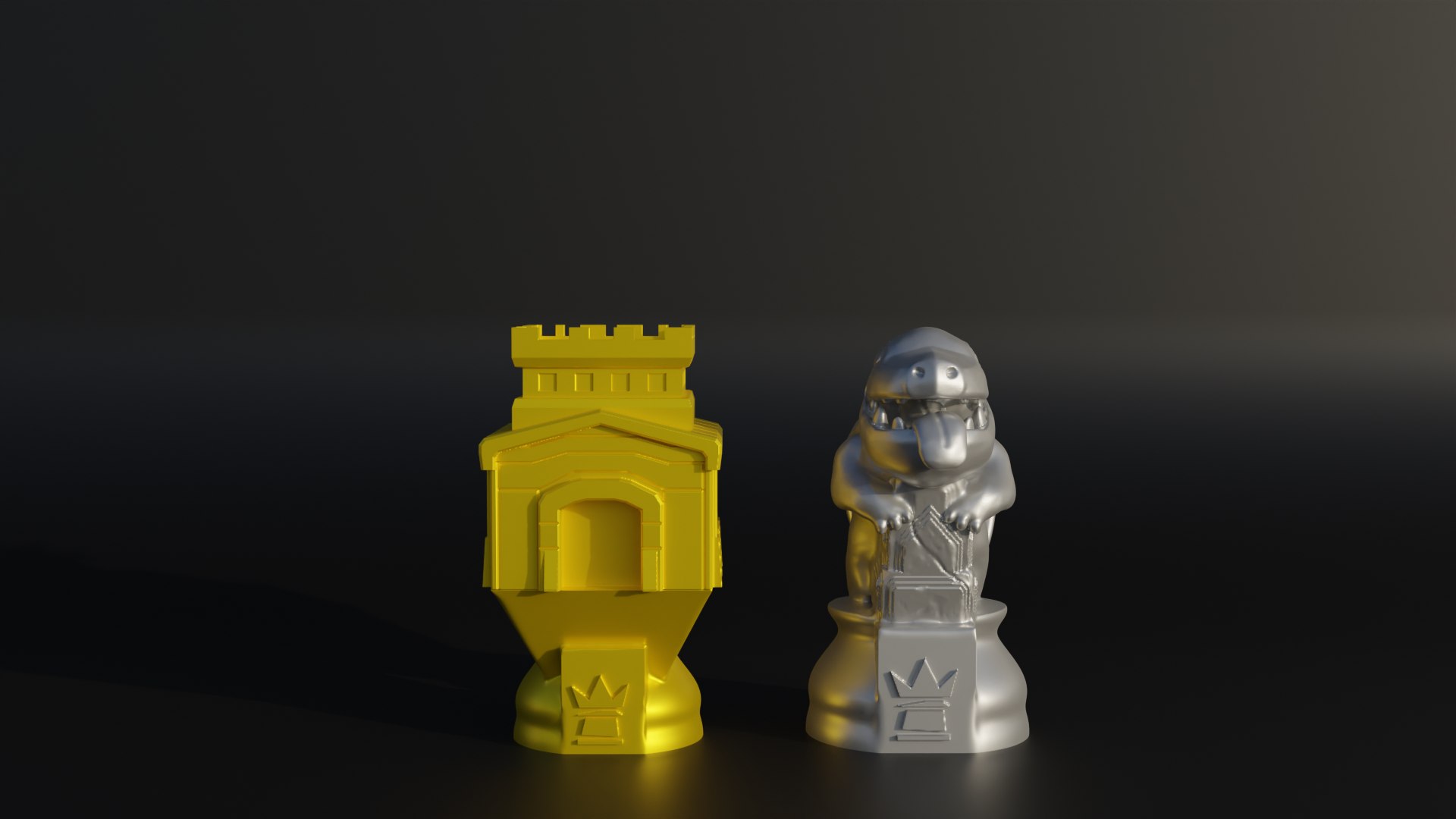 3D COC Character Chess With 12 Different Model 3D print model ...
