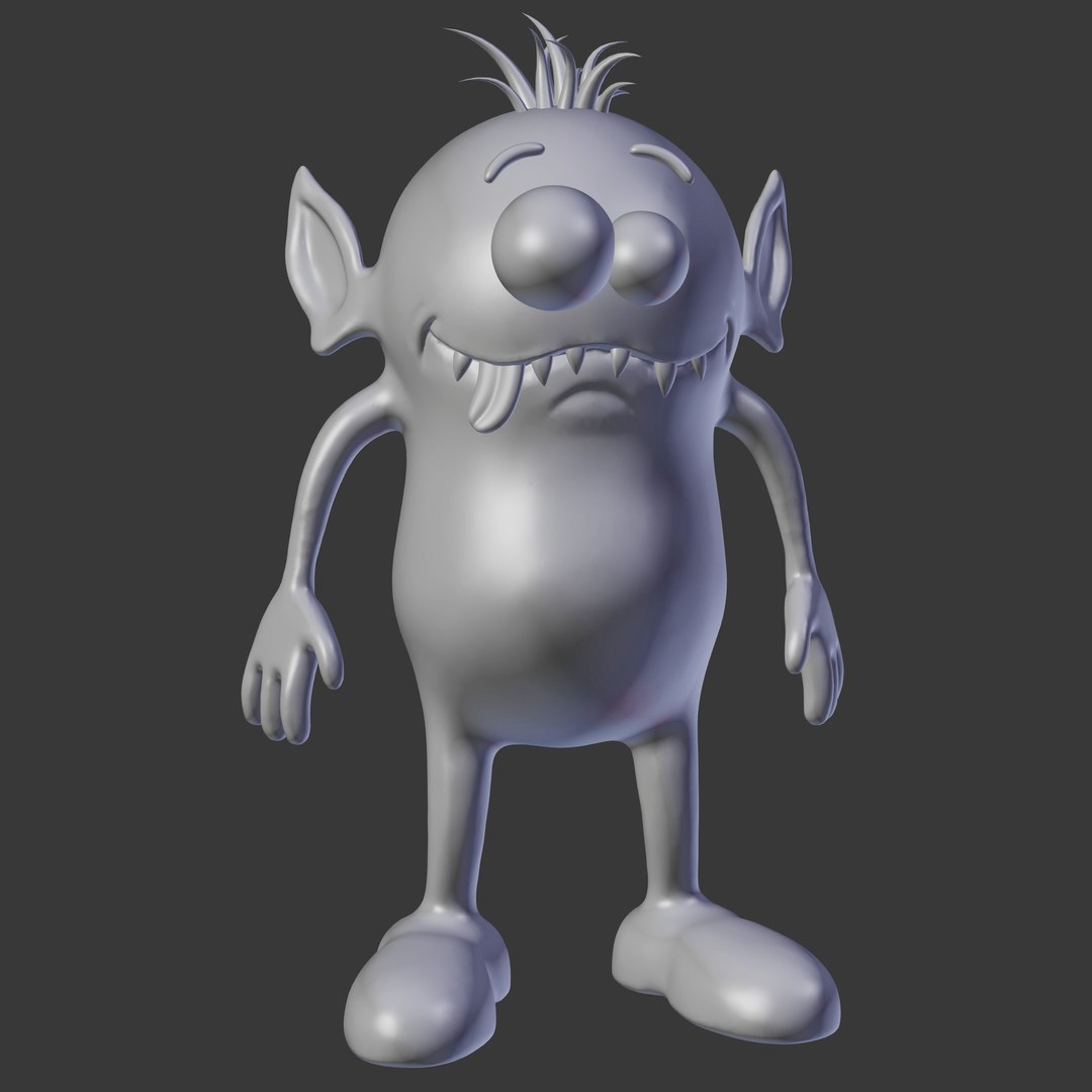 3D Cute Monster Character Sculpt - TurboSquid 1940134