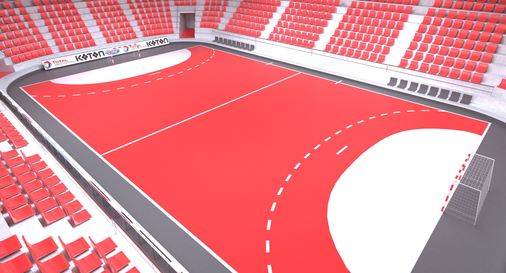 3D Model Handball Arena Ball - TurboSquid 1194469