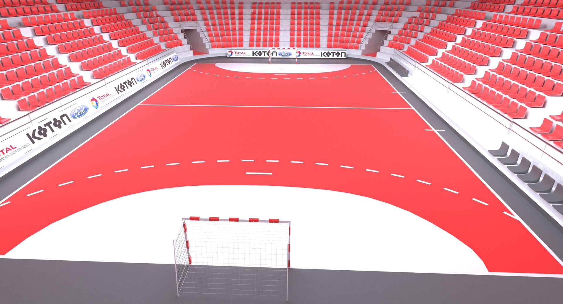 3D Model Handball Arena Ball - TurboSquid 1194469