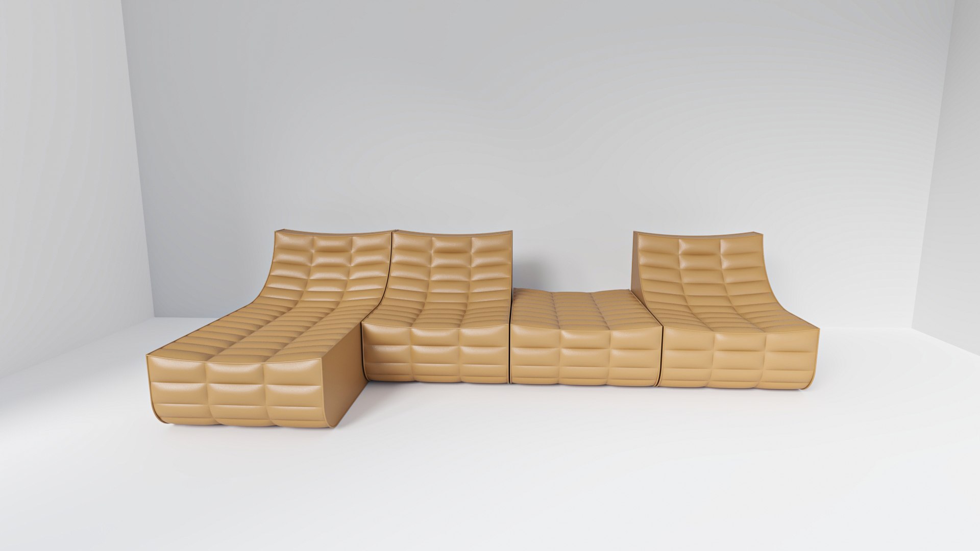 3D Tanner Modular Sectional - TurboSquid 2410666