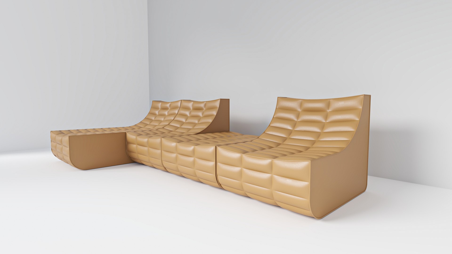 3D Tanner Modular Sectional - TurboSquid 2410666