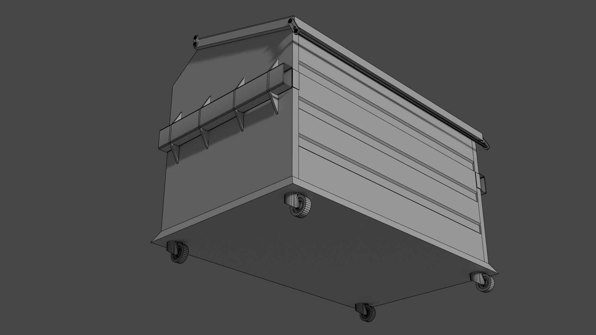 3D model dumpster industrial container - TurboSquid 1690327