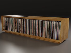 3D vinyl storage - TurboSquid 1681430