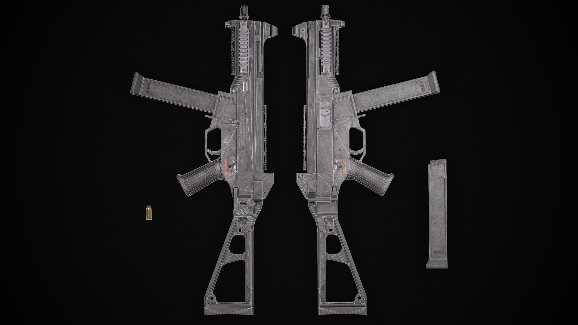 3D Game Ready HK UMP-45 - TurboSquid 1982830