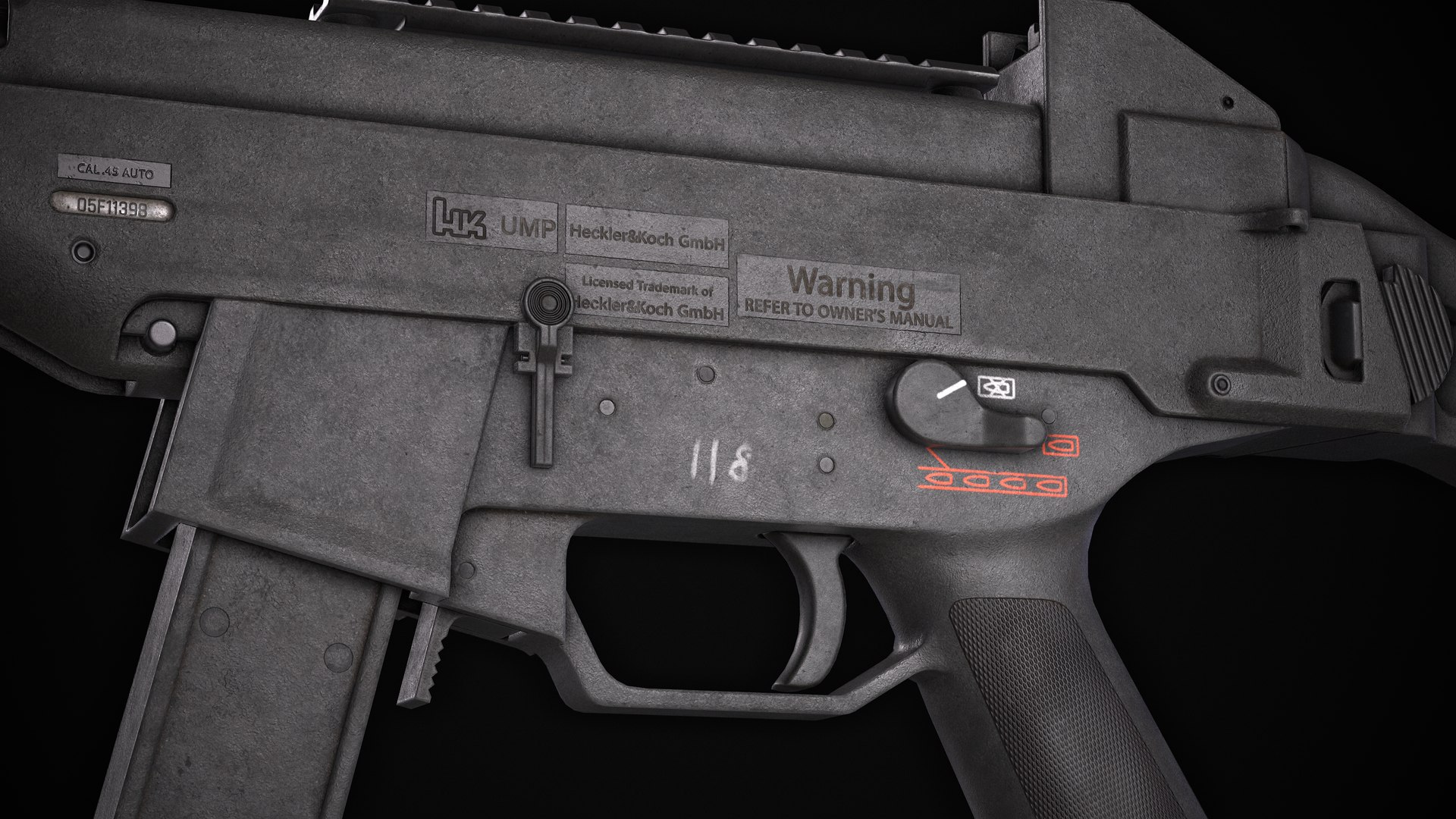 3D Game Ready HK UMP-45 - TurboSquid 1982830