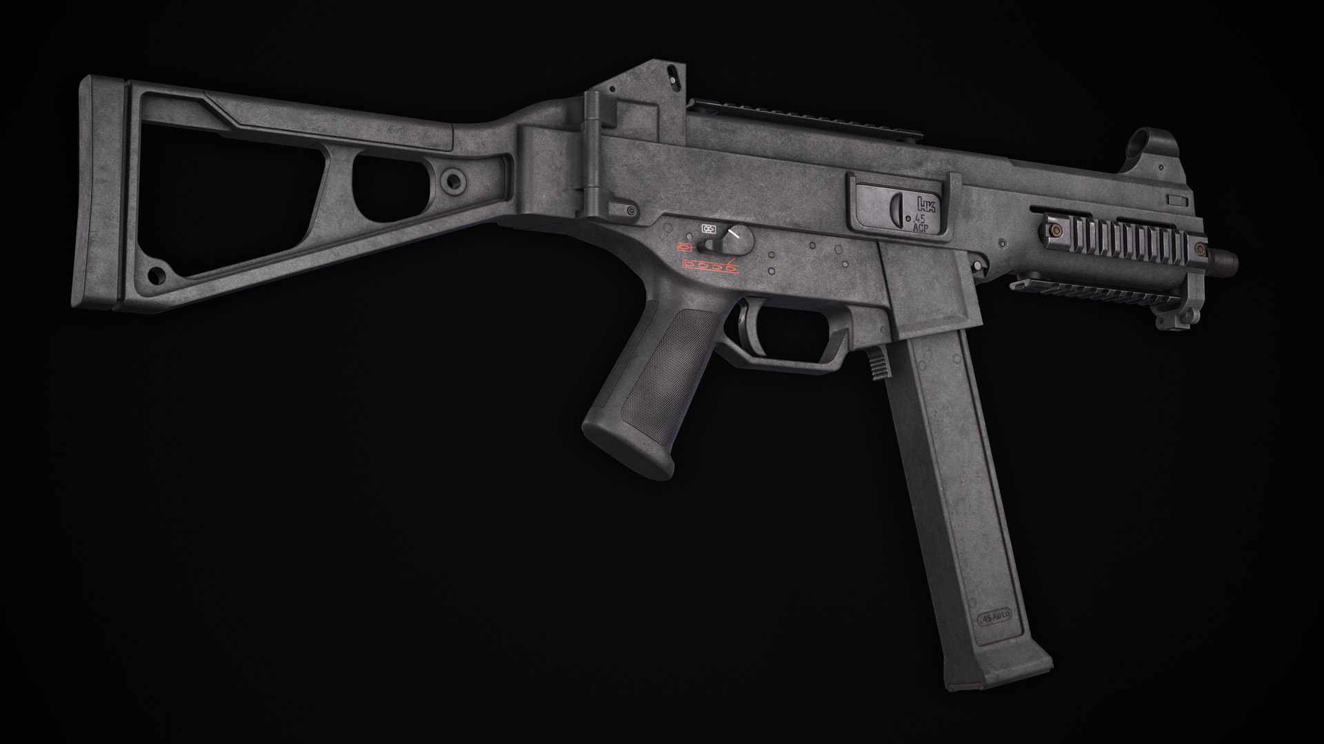 3D Game Ready HK UMP-45 - TurboSquid 1982830
