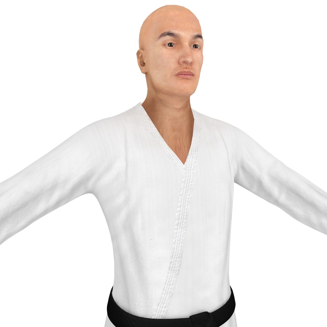 Karate martial artist 3D model - TurboSquid 1291929