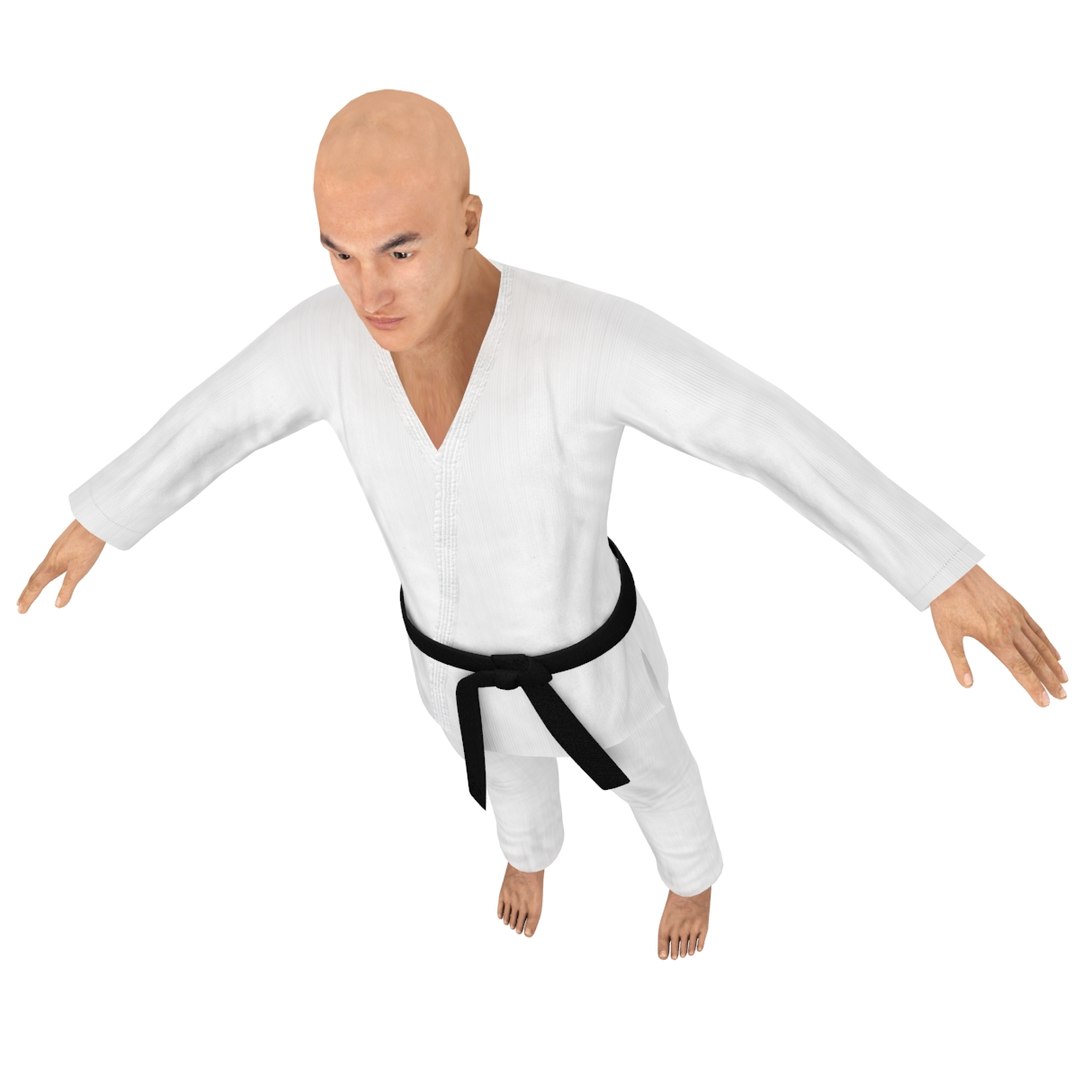 Karate martial artist 3D model - TurboSquid 1291929
