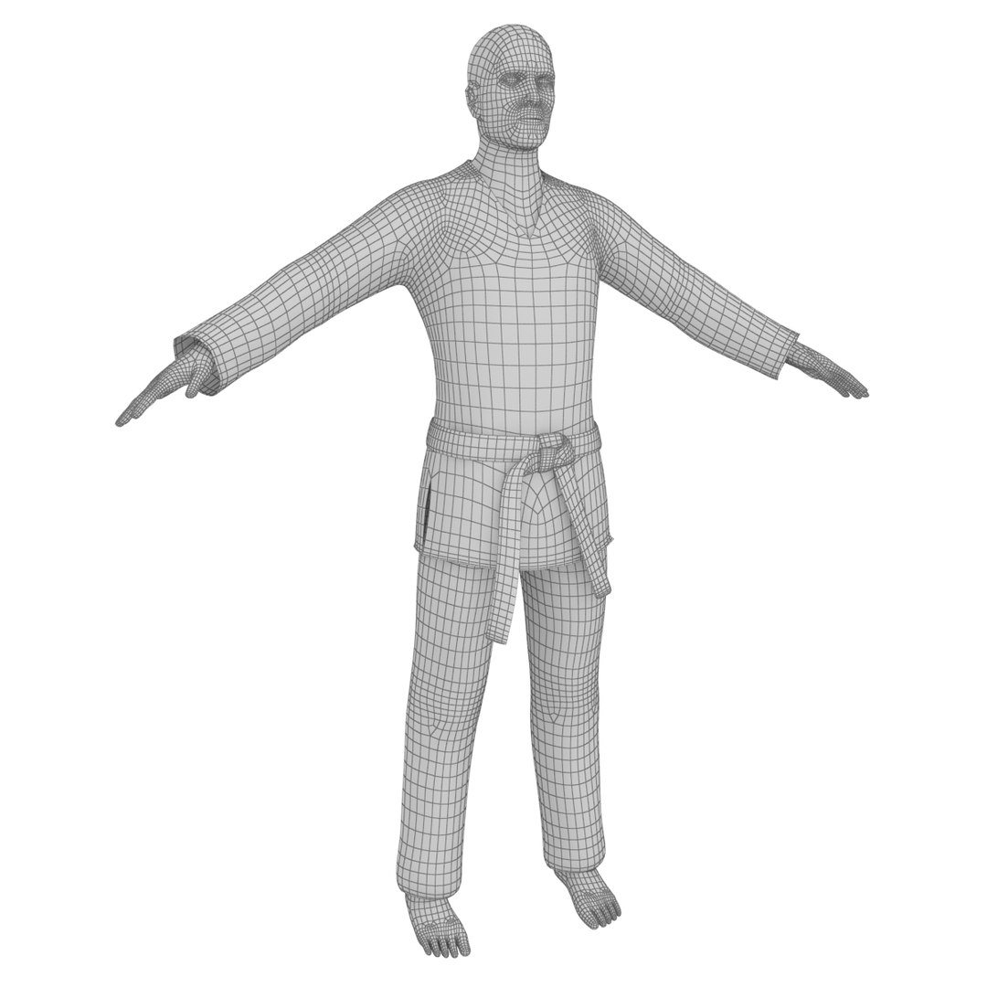 Karate martial artist 3D model - TurboSquid 1291929