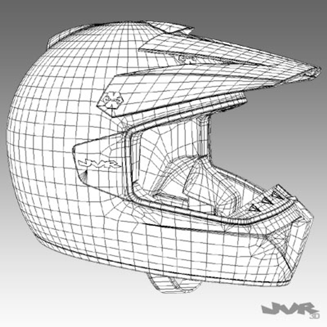 helmet motocross cross 3d model