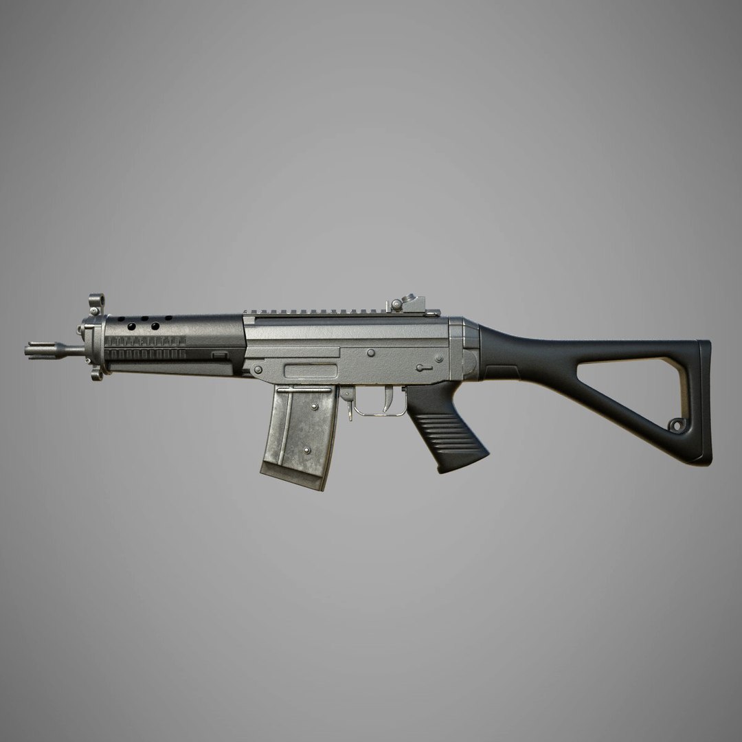 Sig sg 552 commando 3D model - TurboSquid 1227176
