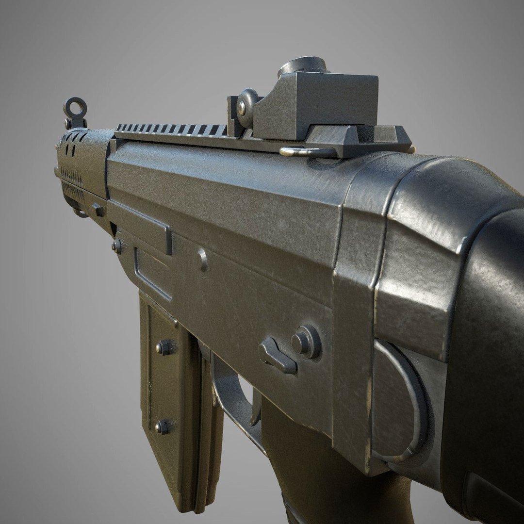 Sig sg 552 commando 3D model - TurboSquid 1227176