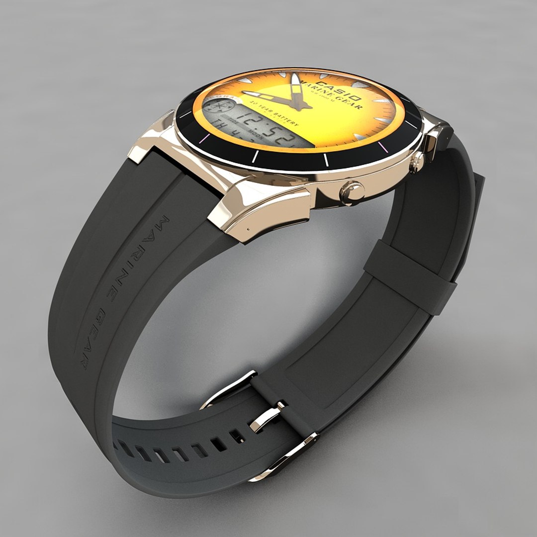 3d Model Casio Watch