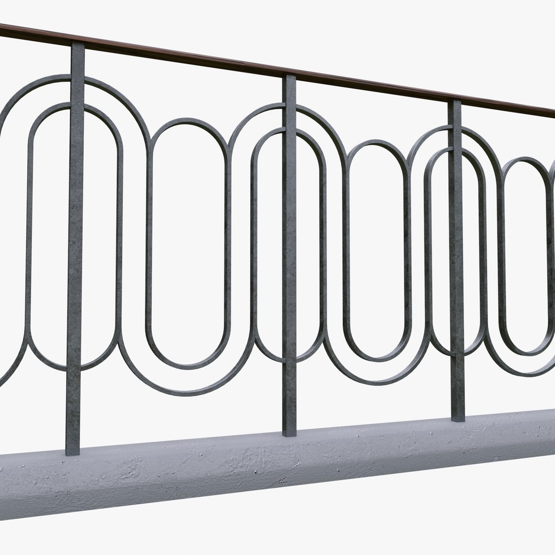 3D A Set Of Railings For Exterior Visualizations - TurboSquid 2077408