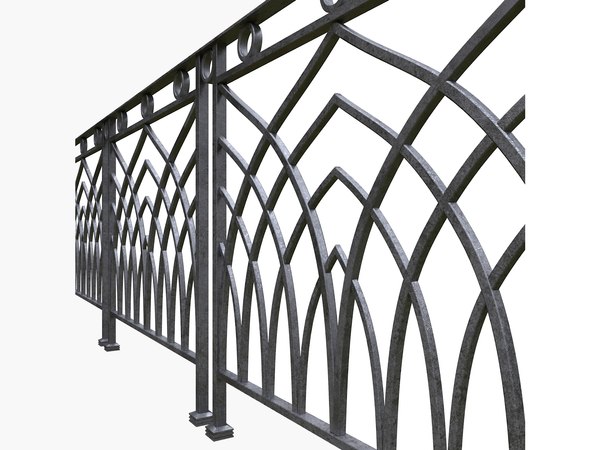 modelo 3d A set of railings for exterior visualizations - TurboSquid ...