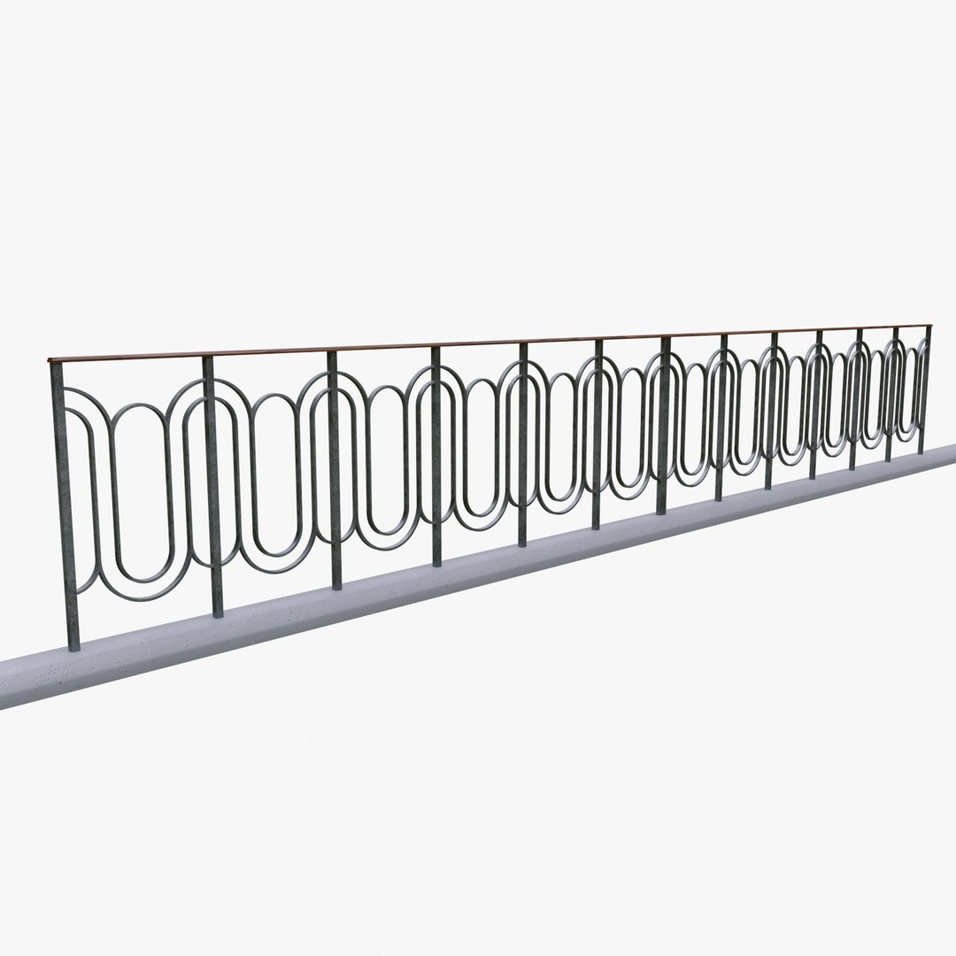 3D A Set Of Railings For Exterior Visualizations - TurboSquid 2077408