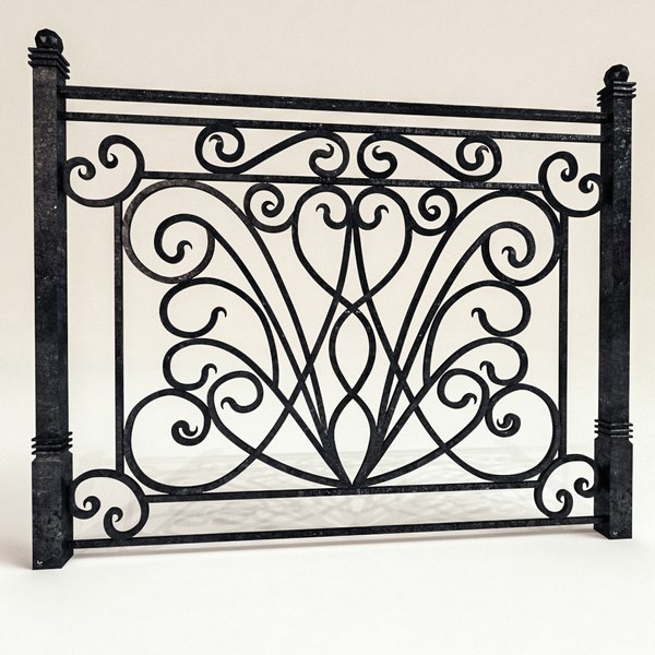 modelo 3d A set of railings for exterior visualizations - TurboSquid ...