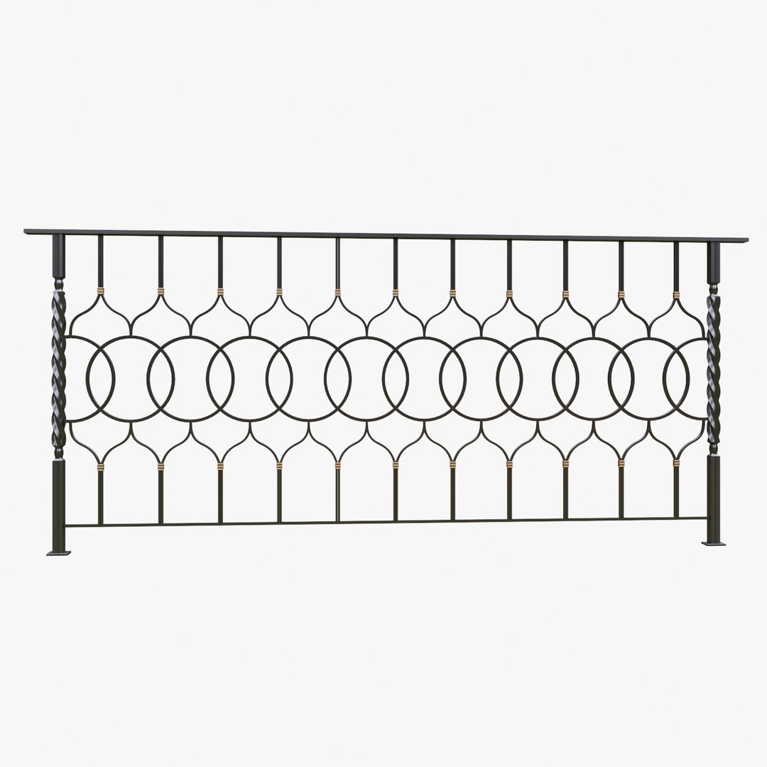 3D A Set Of Railings For Exterior Visualizations - TurboSquid 2077408