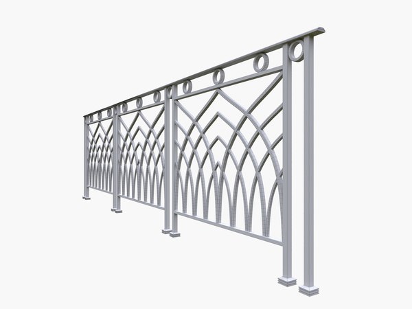 modelo 3d A set of railings for exterior visualizations - TurboSquid ...