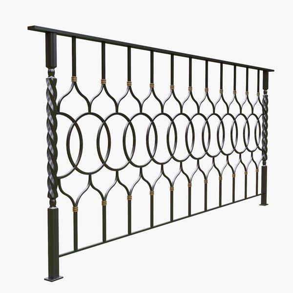 modelo 3d A set of railings for exterior visualizations - TurboSquid ...