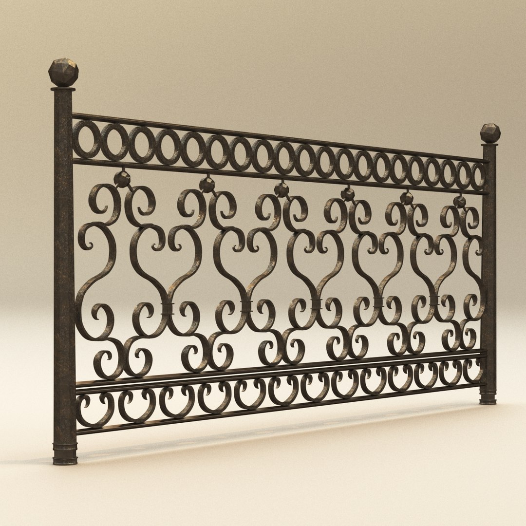 3D A set of railings for exterior visualizations - TurboSquid 2077408