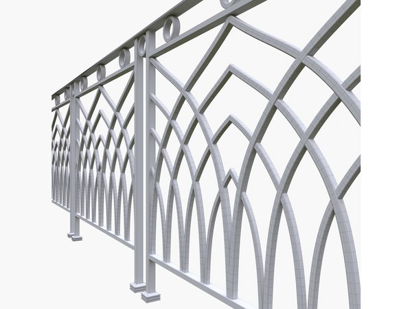 modelo 3d A set of railings for exterior visualizations - TurboSquid ...