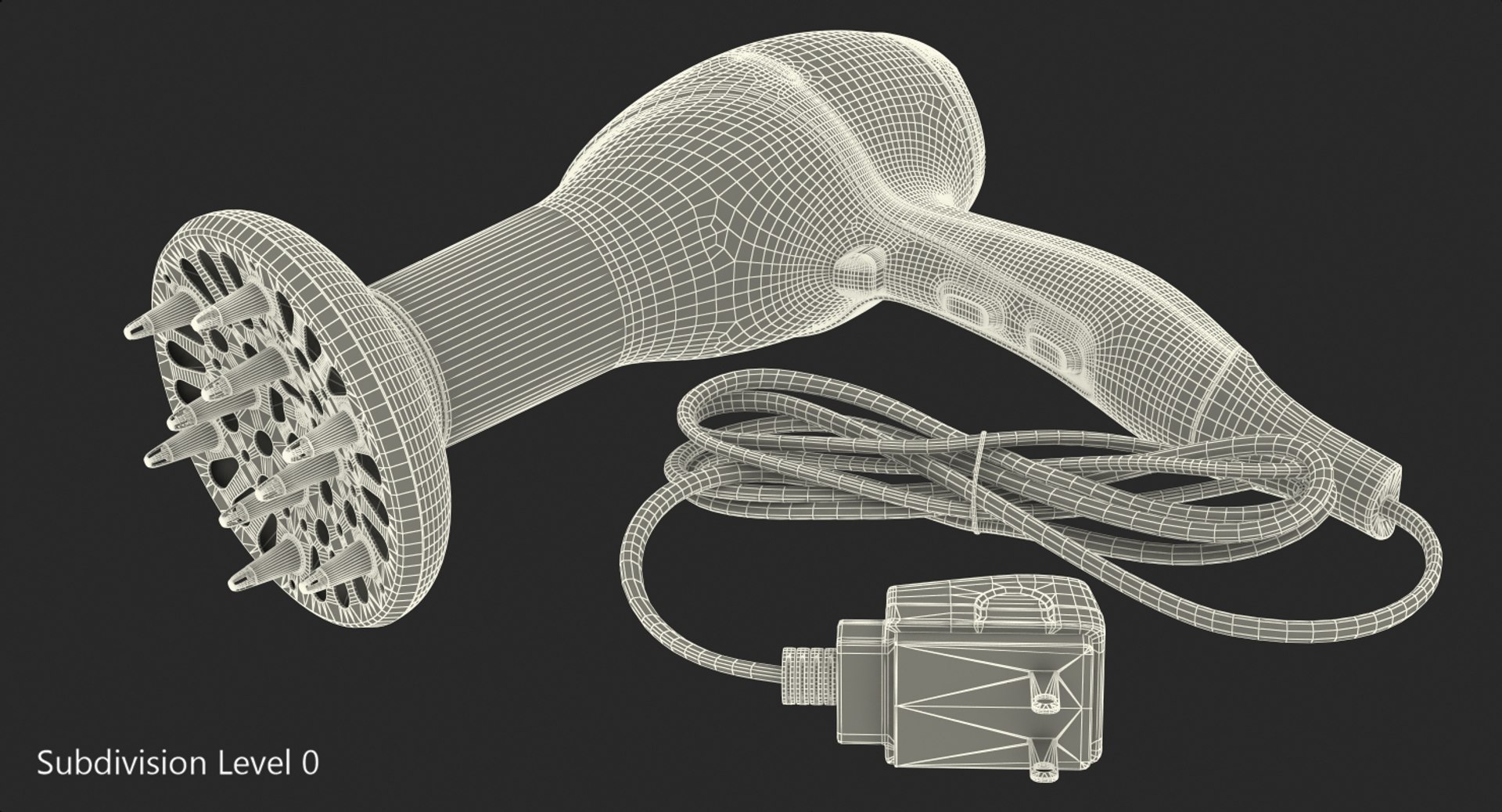 3D Hair Dryer Diffuser - TurboSquid 1303650