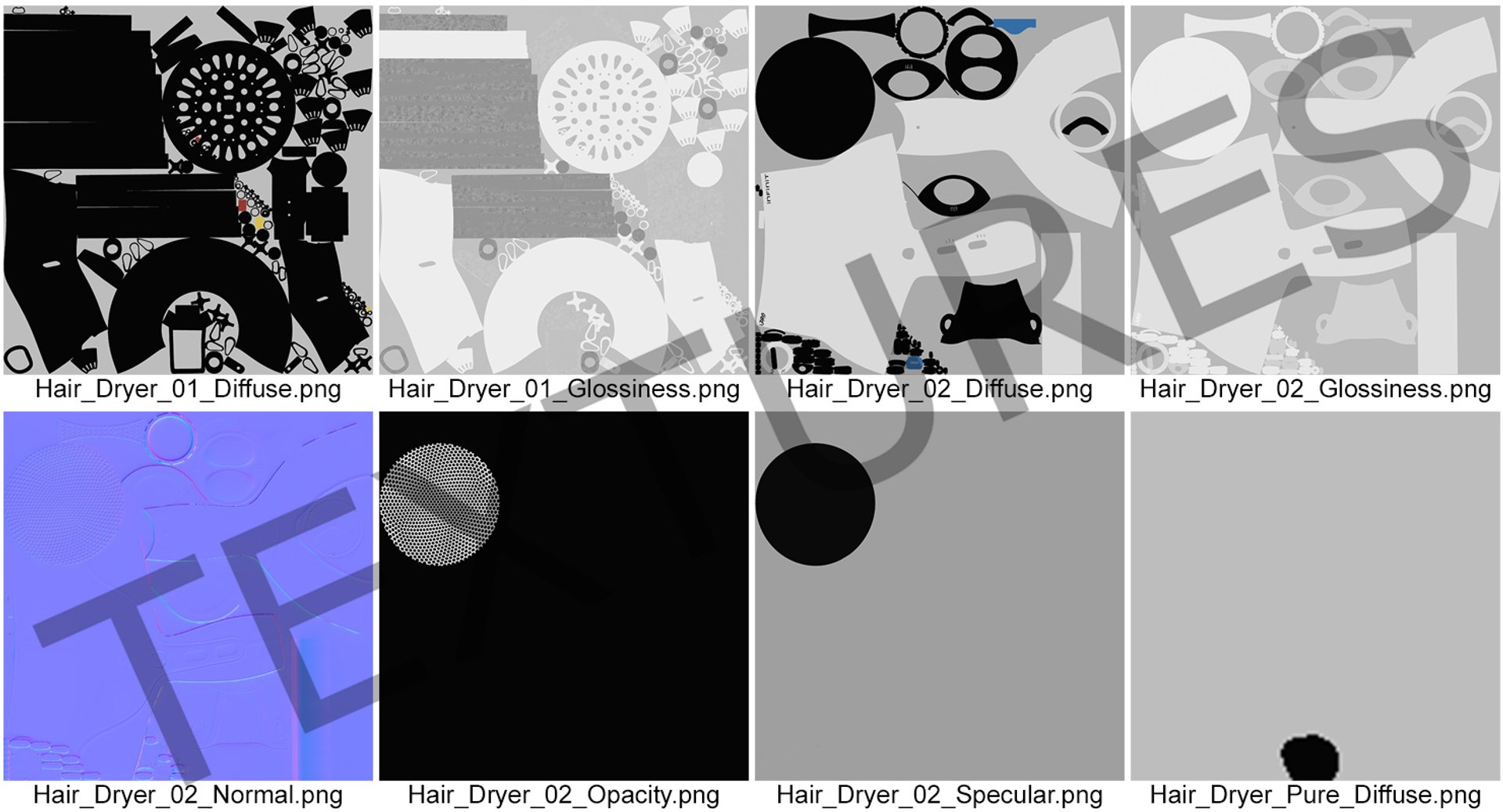 3D Hair Dryer Diffuser - TurboSquid 1303650