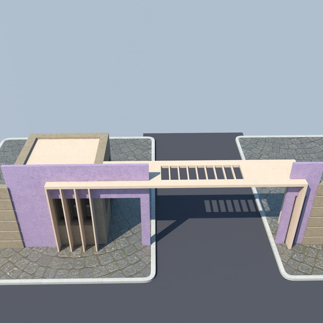 Gate Entrance 3d Max
