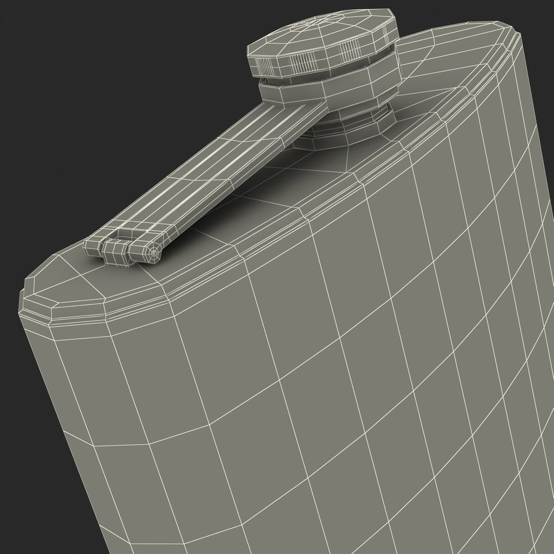 stainless steel flask 3d model