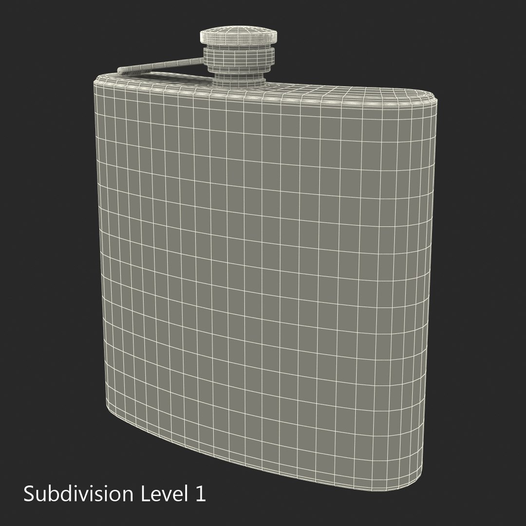stainless steel flask 3d model