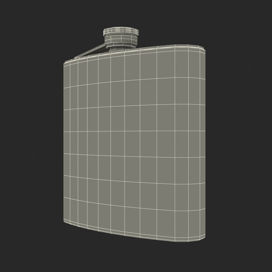 stainless steel flask 3d model