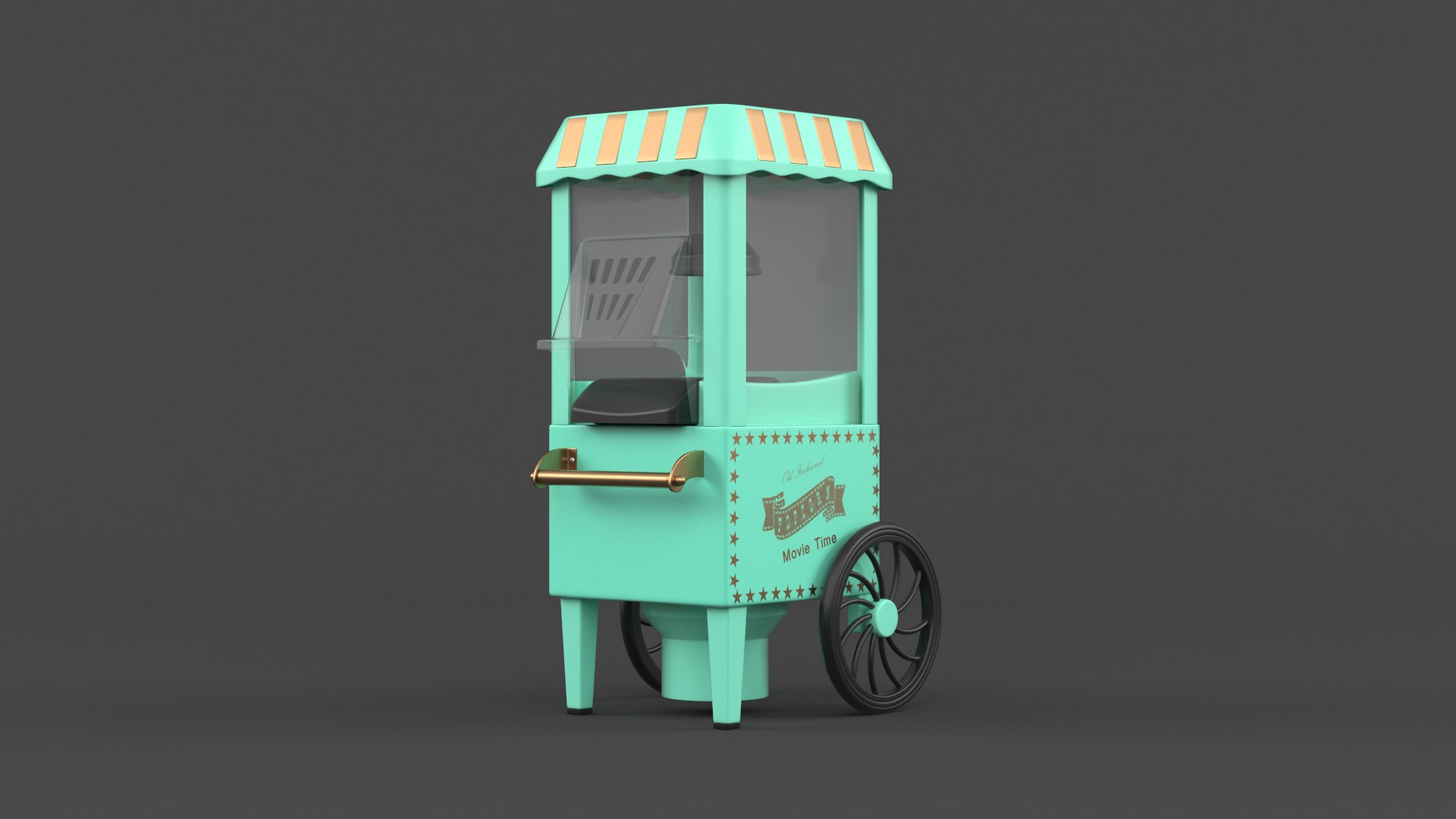 3D Home Popcorn Maker Machine Model - TurboSquid 2541548